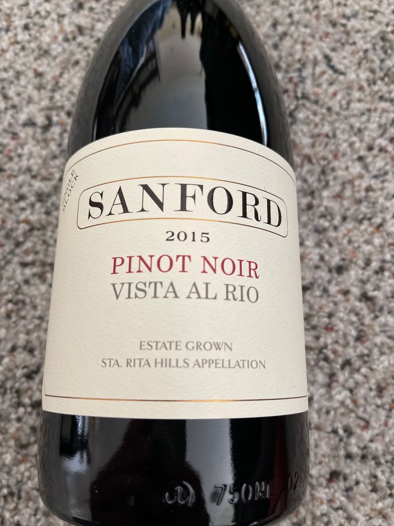 2014 Sanford Pinot Noir Vista al Rio La Rinconada Vineyard, USA ...
