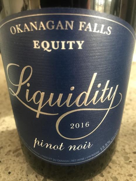 2020 Liquidity Wines Pinot Noir Equity, Canada, British Columbia ...