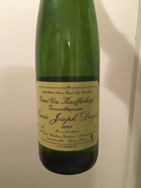 2015 Sick-Dreyer Gewurztraminer Kaefferkopf Cuvée Joseph Dreyer, France ...
