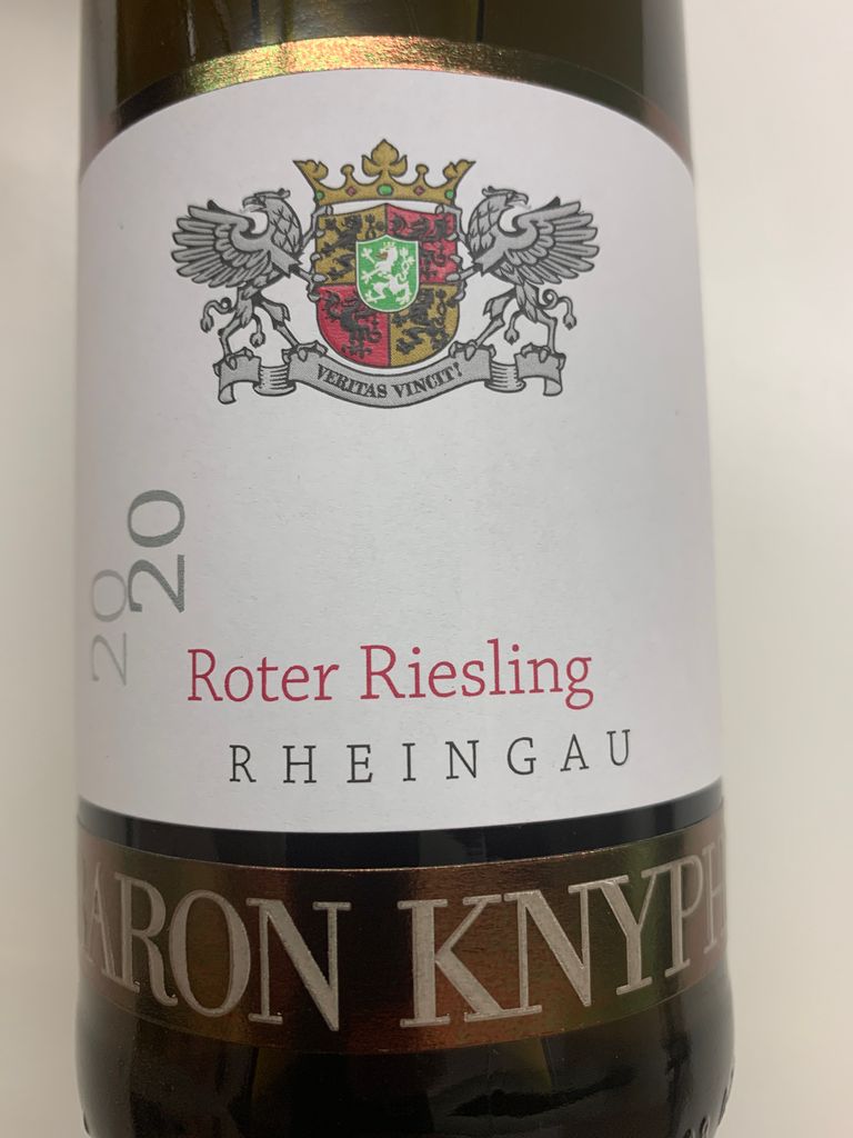 2020 Weingut Baron Knyphausen Roter Riesling, Germany, Rheingau ...