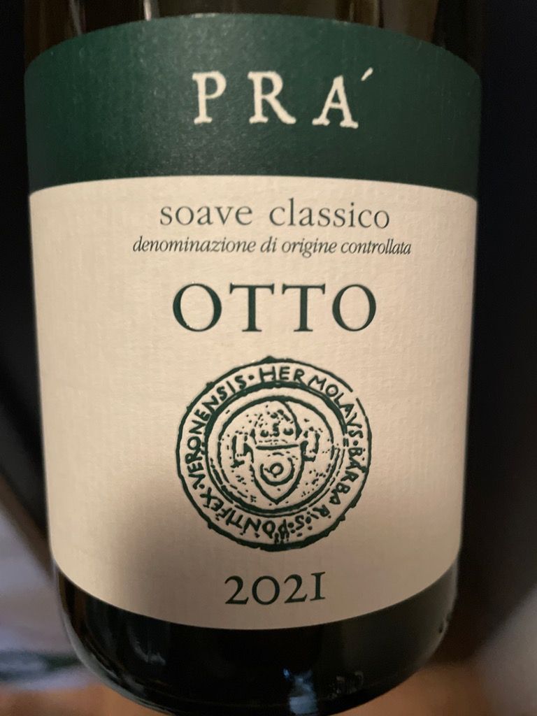 2021 Prà Soave Classico Otto, Italy, Veneto, Soave Classico - CellarTracker