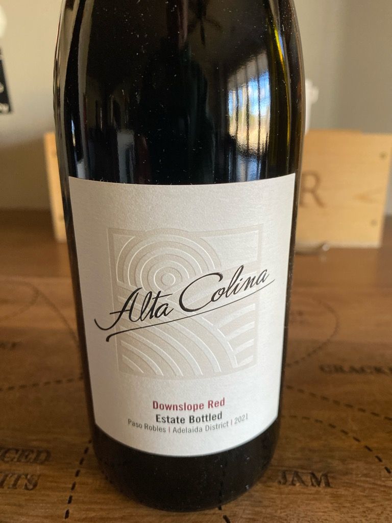 2021 Alta Colina Downslope Red, USA, California, Central Coast, Paso ...