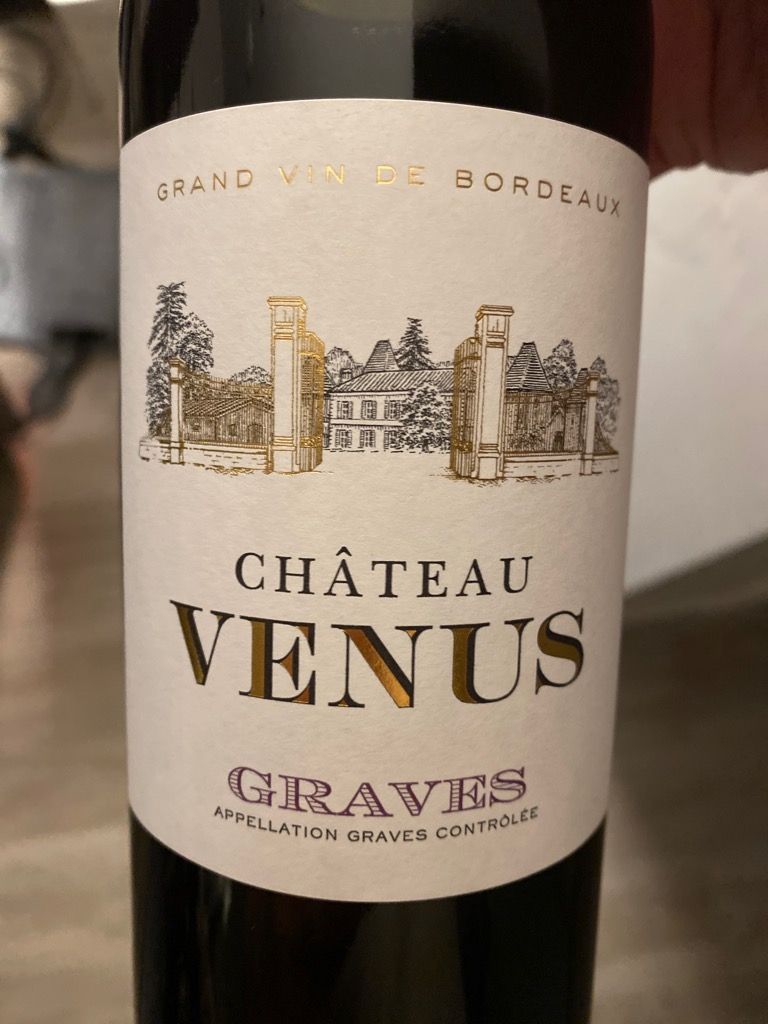2019 Château Vénus, France, Bordeaux, Graves - CellarTracker