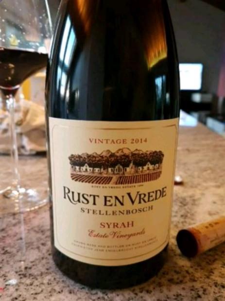 2014 Rust en Vrede Syrah Estate Vineyards, South Africa, Coastal Region ...