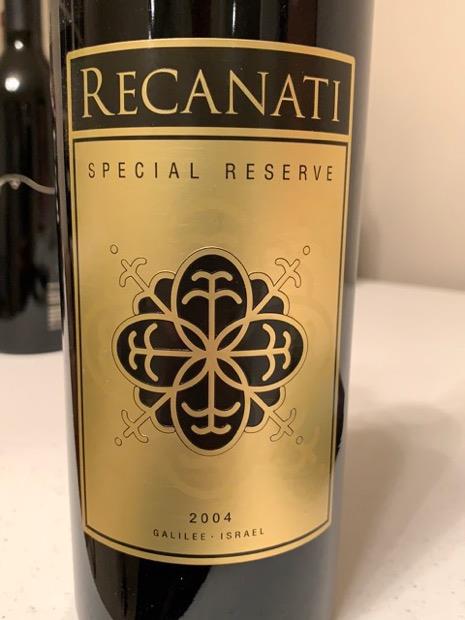 2004 Recanati Special Reserve, Israel, Galilee - CellarTracker