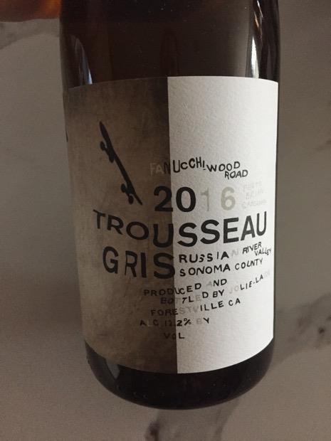 2016 Jolie-Laide Trousseau Gris Fanucchi Wood Road Vineyard, USA ...