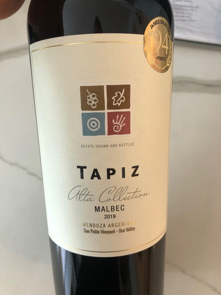 2020 Tapiz Malbec Alta Collection San Pablo Vineyard, Argentina ...