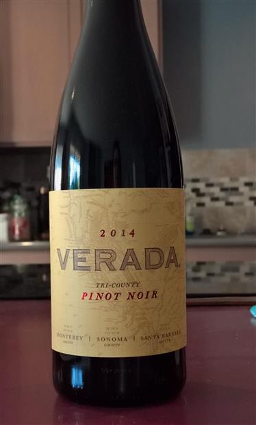 2014 Verada Pinot Noir Tri-County, USA, California, Sonoma County ...