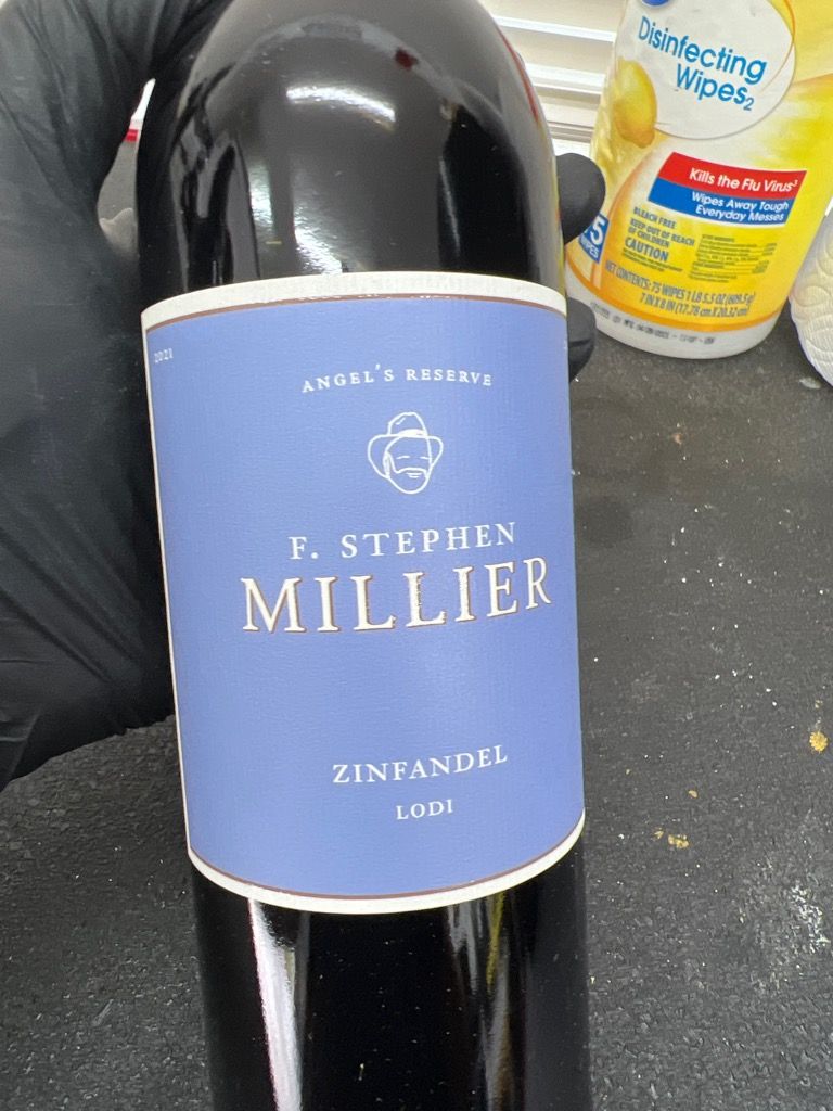 2021 F. Stephen Millier Zinfandel Angel's Reserve Lodi, USA, California ...