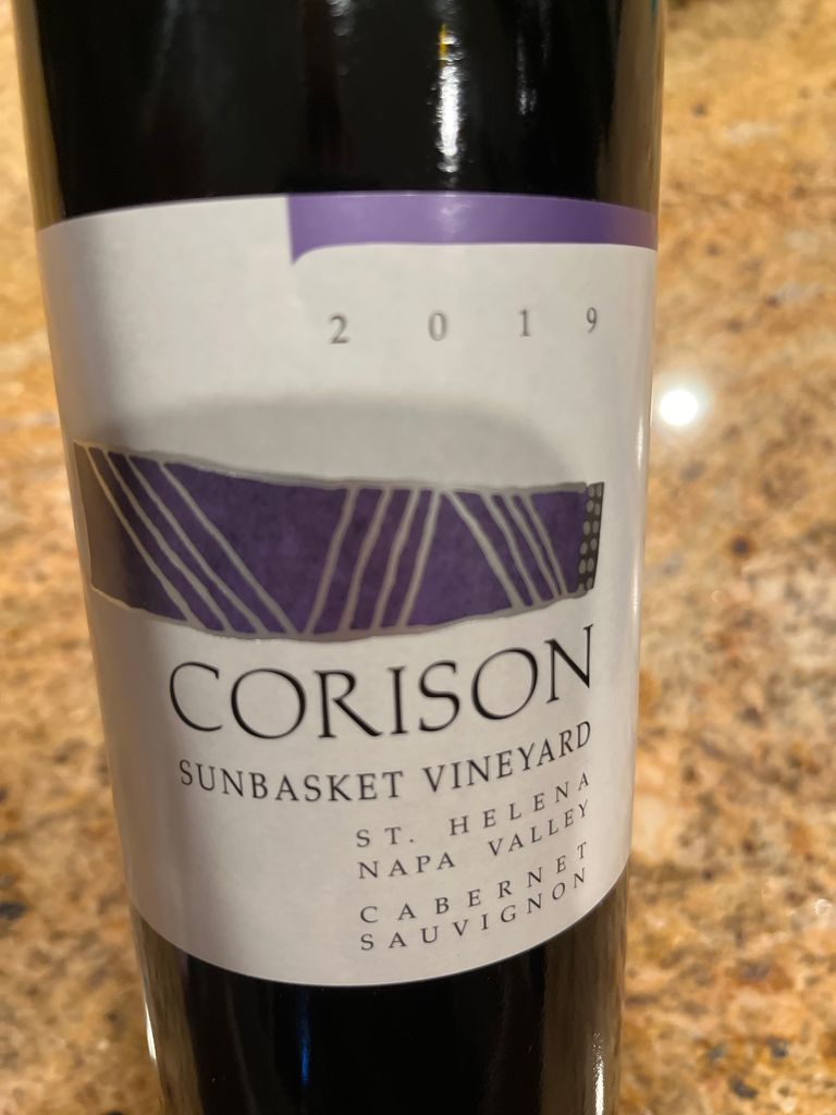 2019 Corison Cabernet Sauvignon Sunbasket Vineyard, USA, California ...