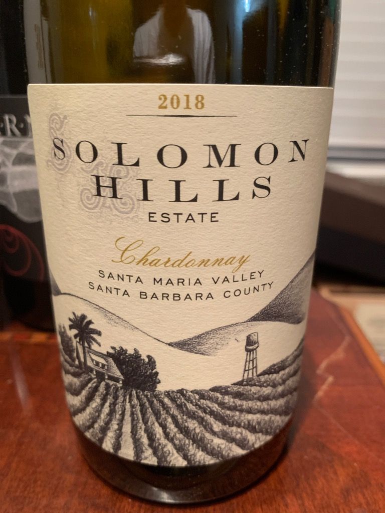 2018 Solomon Hills Estate Chardonnay, USA, California, Central Coast ...