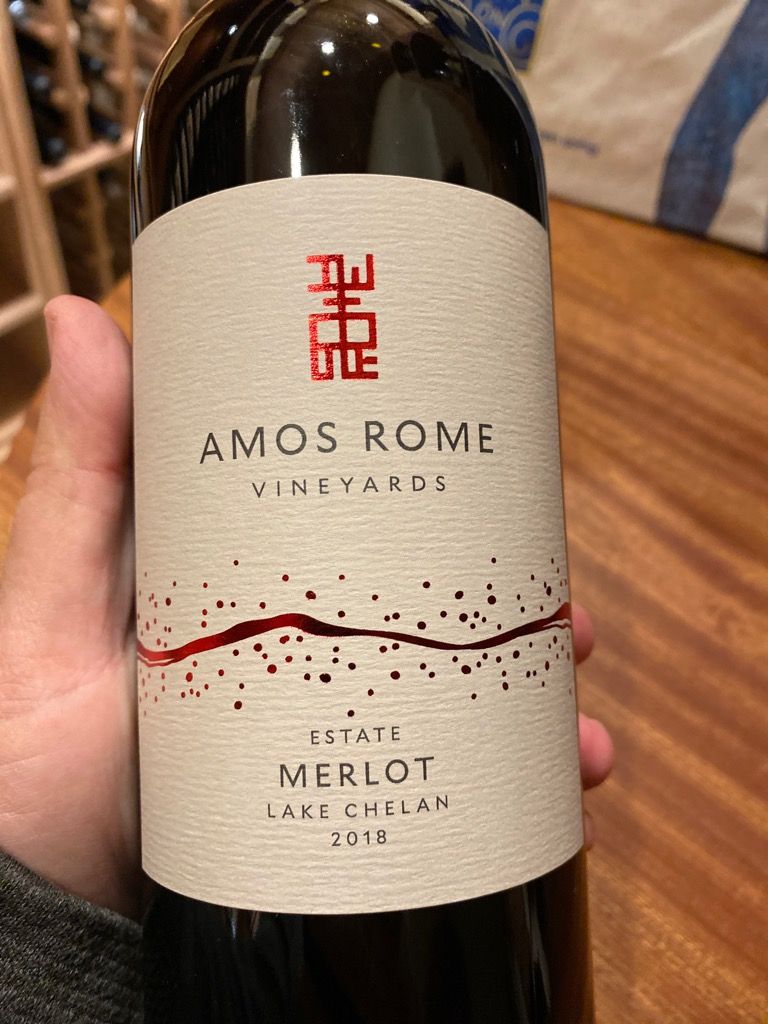 2018 Lake Chelan Winery Merlot Amos Rome, USA, Washington, Columbia ...