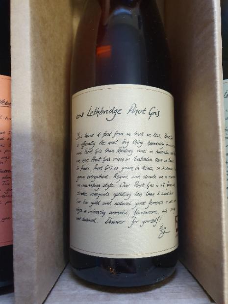 2018 Lethbridge Wines Pinot Gris, Australia, Victoria, Port Phillip ...