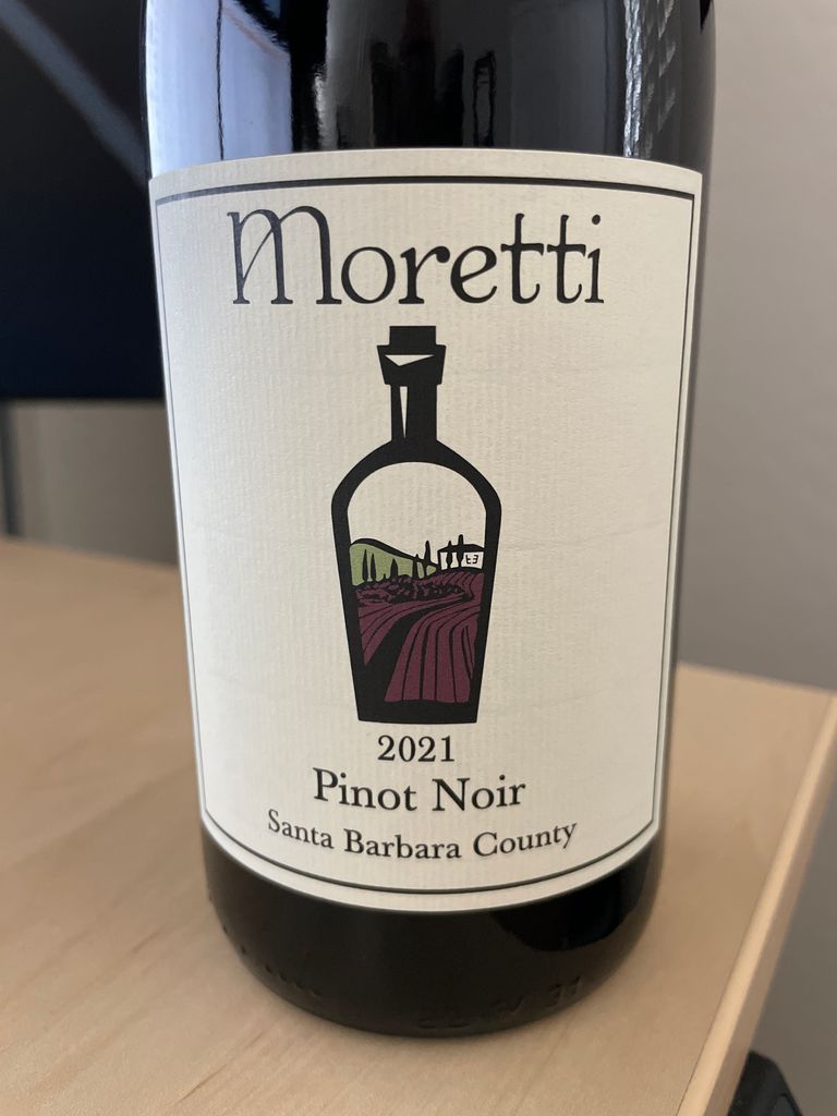 2022 Moretti Pinot Noir, USA, California, Central Coast, Santa Barbara ...