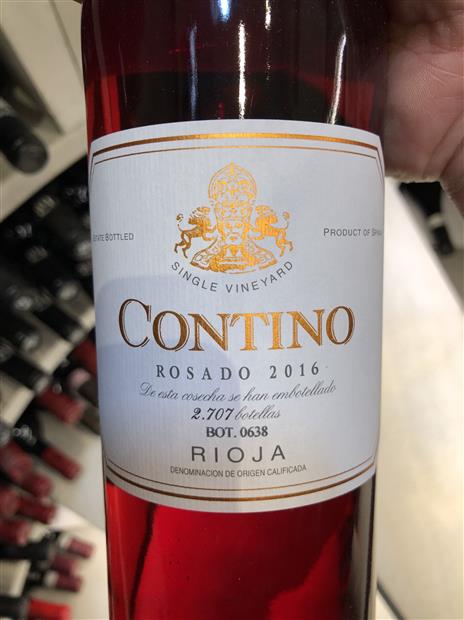 2016 Bodegas y Viñedos del Contino Rioja Rosado, Spain, La Rioja, La ...