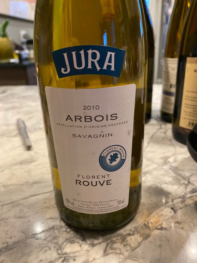 2010 Florent Rouve Savagnin Côtes du Jura Vin Jaune, France, Jura ...