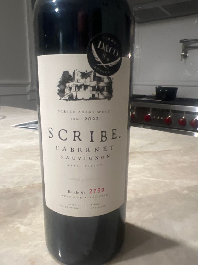 2022 Scribe Cabernet Sauvignon Field Guide 7.6 Scribe Atlas West, USA ...