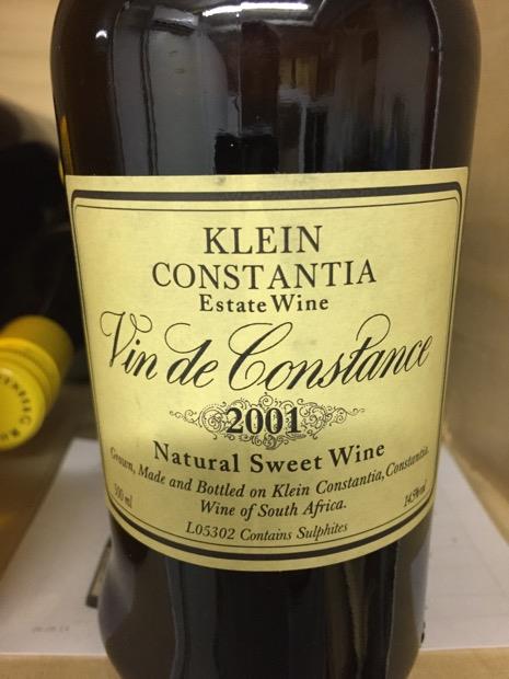 1999 Klein Constantia Chardonnay Estate, South Africa, Coastal Region ...