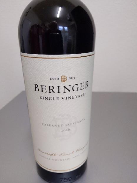 2016 Beringer Vineyards Cabernet Sauvignon Bancroft Ranch, USA ...