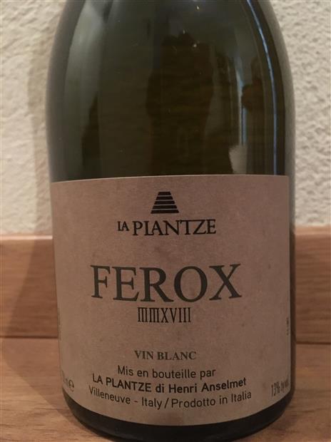 2020 La Plantze Sauvignon Blanc Valle d'Aosta Ferox, Italy, Valle d ...