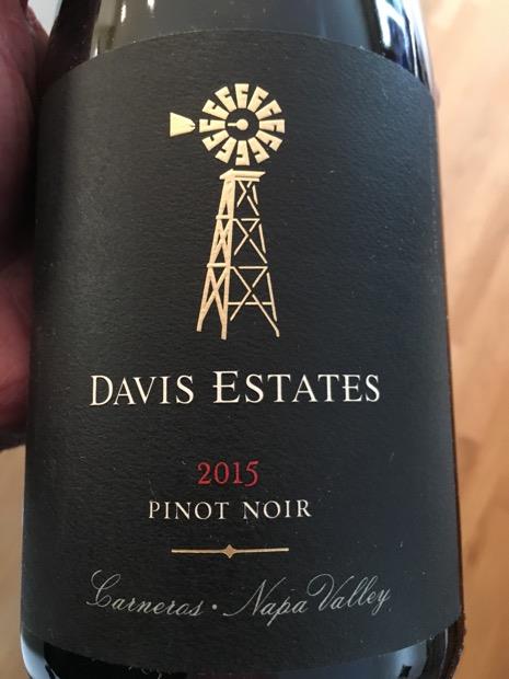 2015 Davis Estates Pinot Noir, USA, California, Napa Valley - CellarTracker
