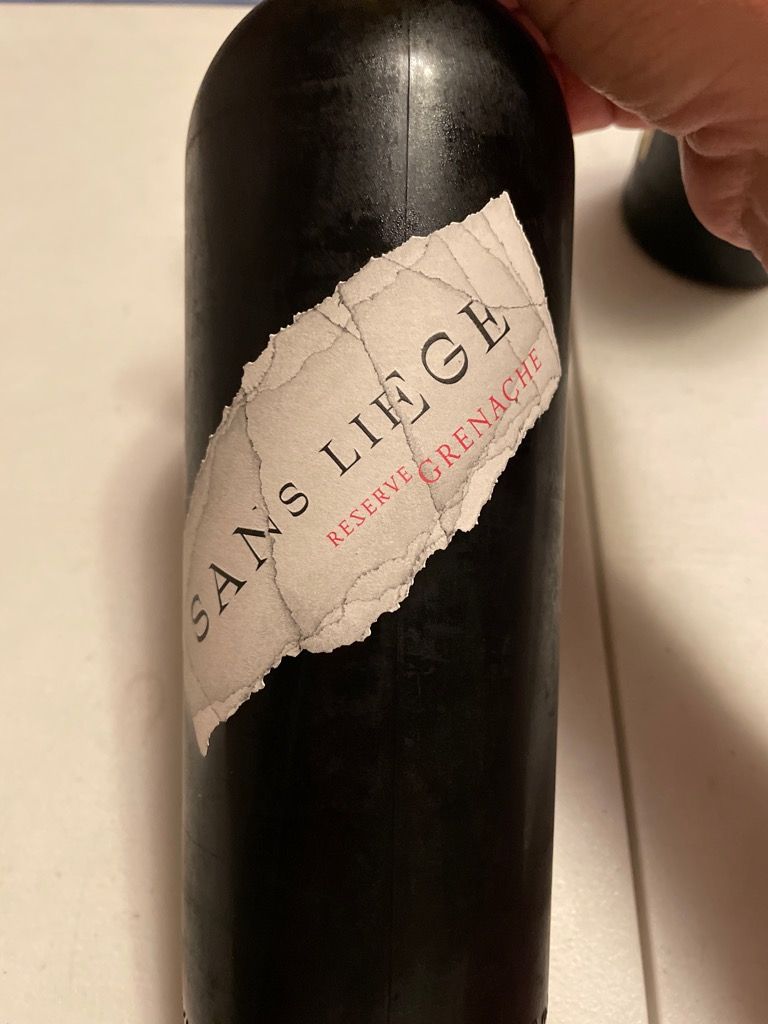 2019 Sans Liege Grenache Reserve, USA, California, Central Coast, Paso ...