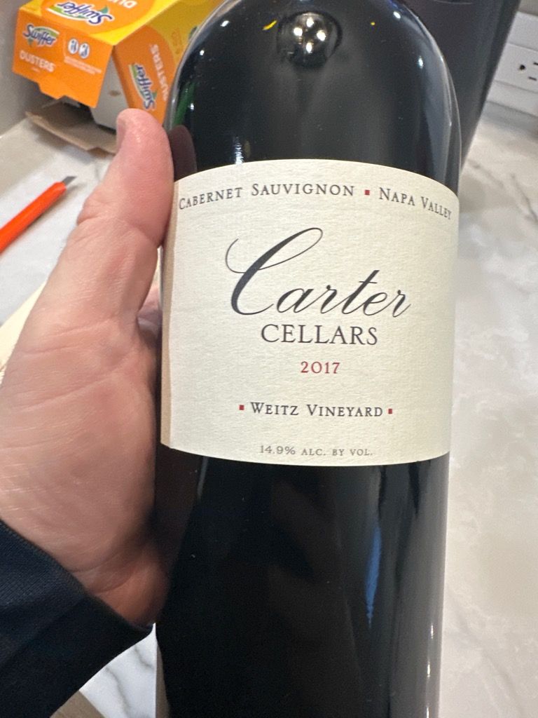 2018 Carter Cellars Cabernet Sauvignon Weitz Vineyard, USA, California ...