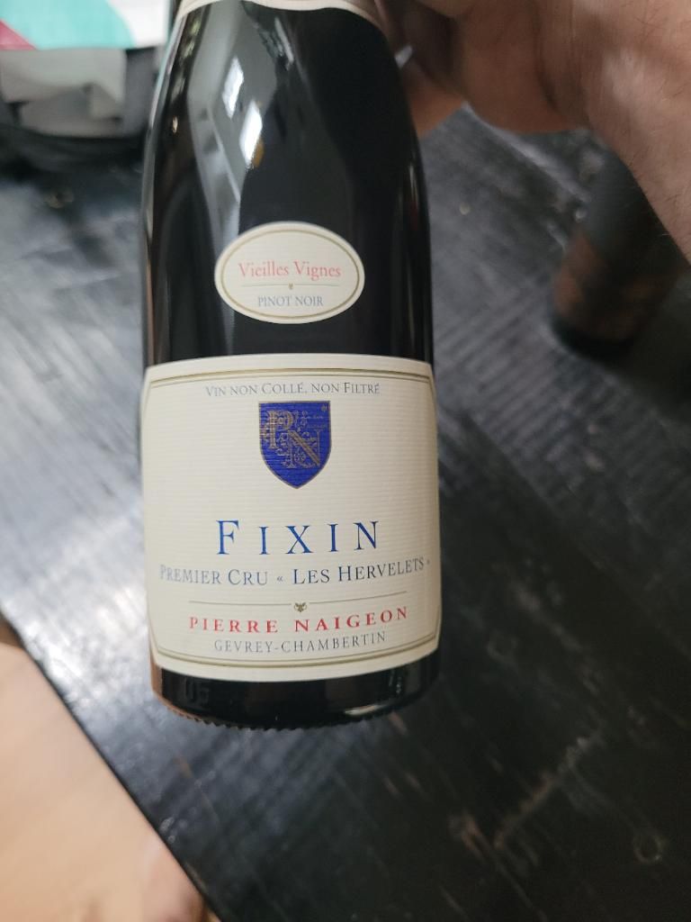 2015 Domaine Pierre Naigeon Fixin 1er Cru Hervelets Vieilles Vignes ...