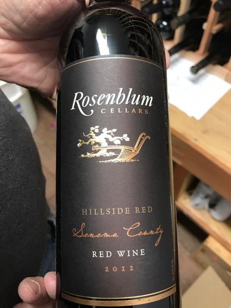 2012 Rosenblum Cellars Hillside Red, USA, California - CellarTracker