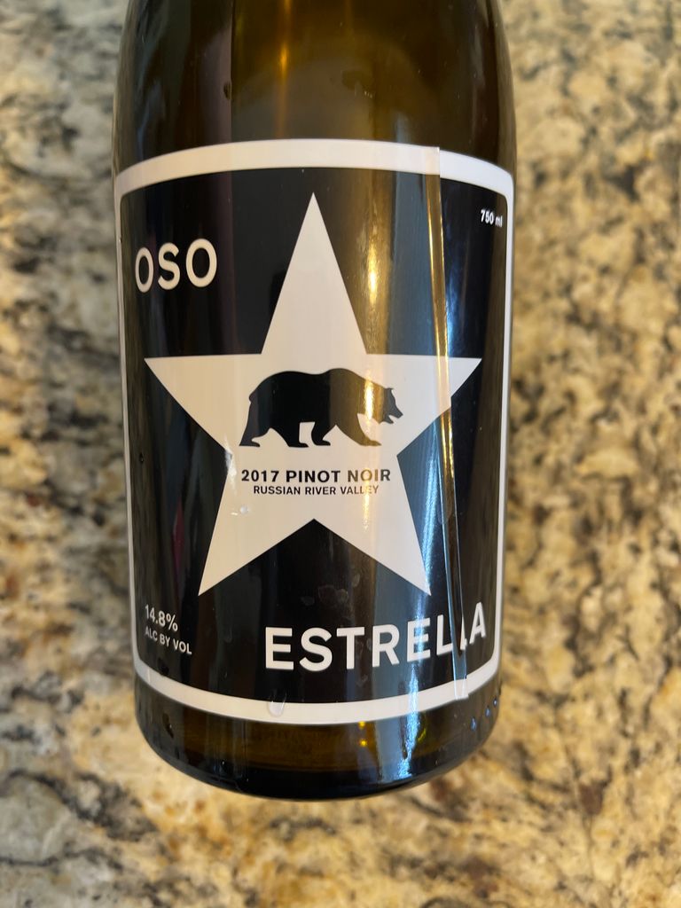 2018 Ron Yates Pinot Noir Oso Estrella, USA, California, Sonoma County ...
