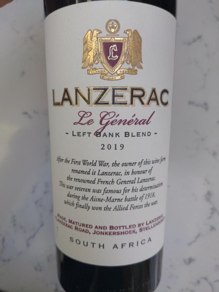 2020 Lanzerac Le Général, South Africa, Coastal Region, Stellenbosch ...