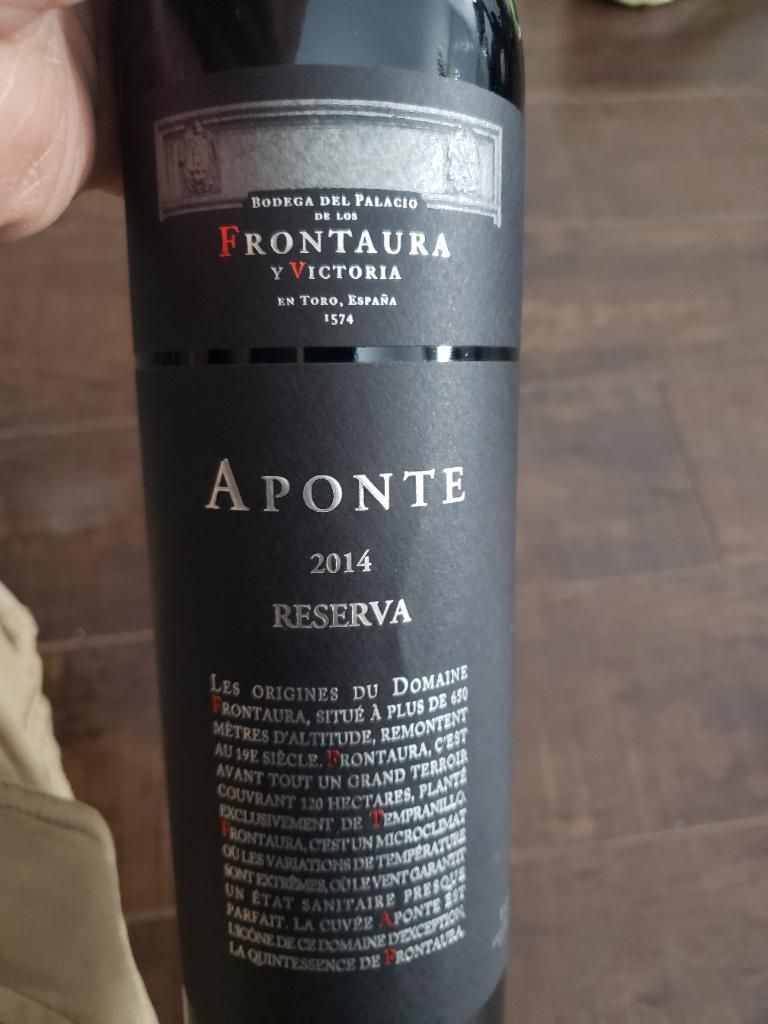 2015 Bodega del Palacio de los Frontaura y Victoria Ribera del Duero ...