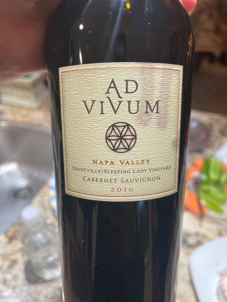 2016 Ad Vivum Cellars Cabernet Sauvignon Sleeping Lady Vineyard, USA ...