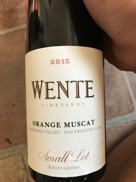 2015 Wente Vineyards Orange Muscat Small Lot Livermore Valley, USA ...