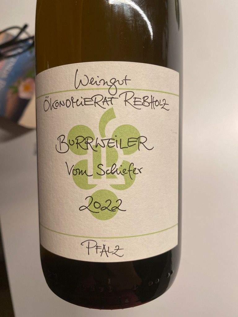 2022 Weingut Ökonomierat Rebholz vom Schiefer Riesling trocken, Germany ...