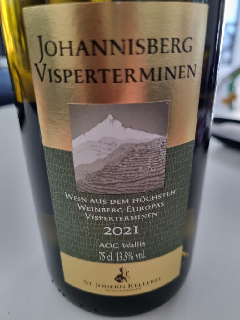 2021 St. Jodern Kellerei Johannisberg Visperterminen, Switzerland ...