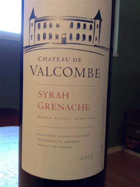 2013 Château de Valcombe Costières-de-Nîmes Syrah Grenache, France ...