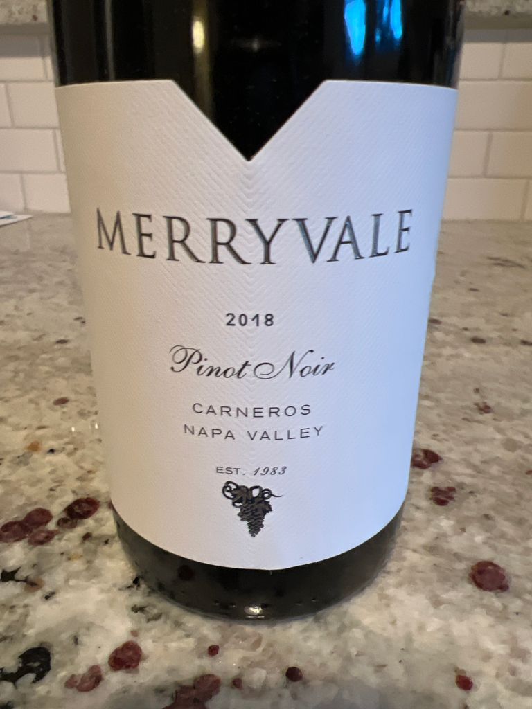 2018 Merryvale Pinot Noir Carneros, USA, California, Napa / Sonoma ...