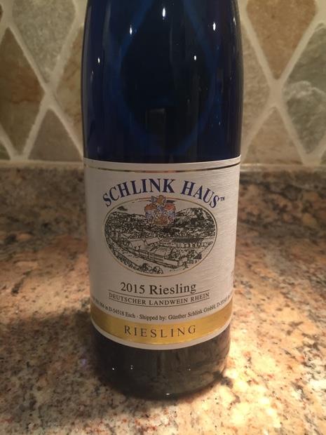 2015 Schlink Haus Riesling, Germany - CellarTracker