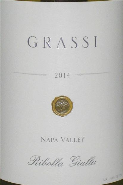 2010 Grassi Family Vineyards Ribolla Gialla, USA, California, Napa ...