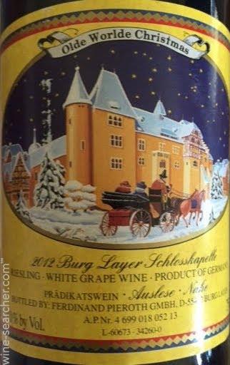 2015 Ferdinand Pieroth Riesling Grand Blue Burg Layer Schlosskapelle ...