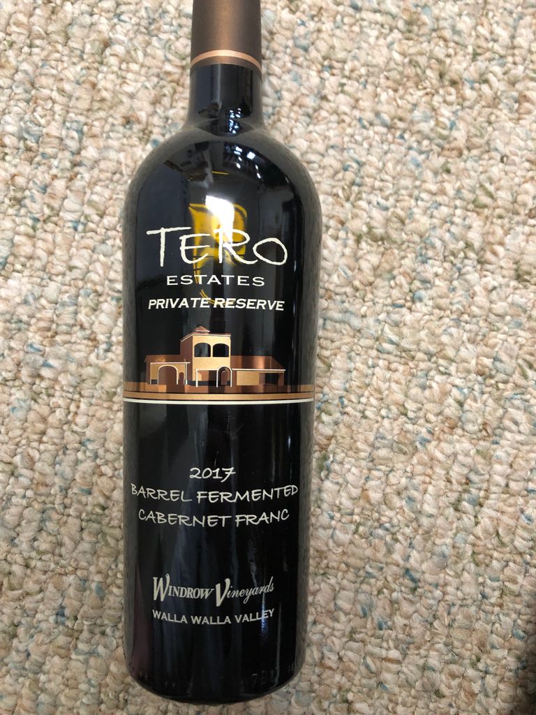 2017 Tero Estates Cabernet Franc Barrel Fermented, USA, Oregon ...