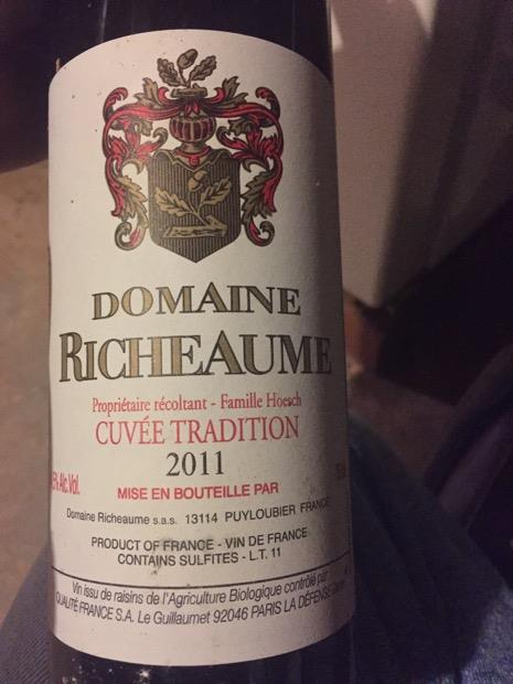 2011 Domaine Richeaume Cabernet Sauvignon, France, Provence, Côtes de ...