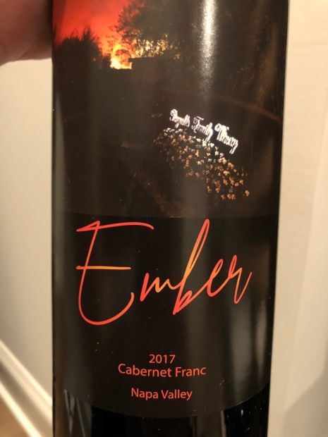 2017 Reynolds Family Winery Cabernet Franc Ember, USA, California, Napa ...