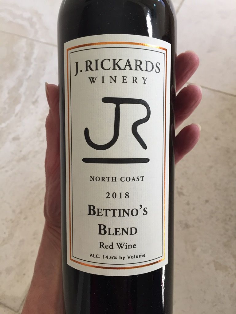 2018 J. Rickards Bettino's Blend, USA, California, Sonoma County, Dry ...