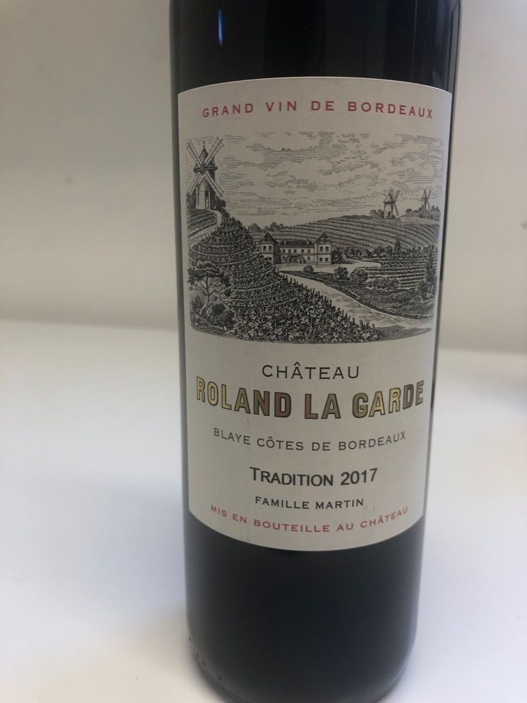 2017 Château Roland La Garde Tradition, France, Bordeaux, Blaye Côtes ...
