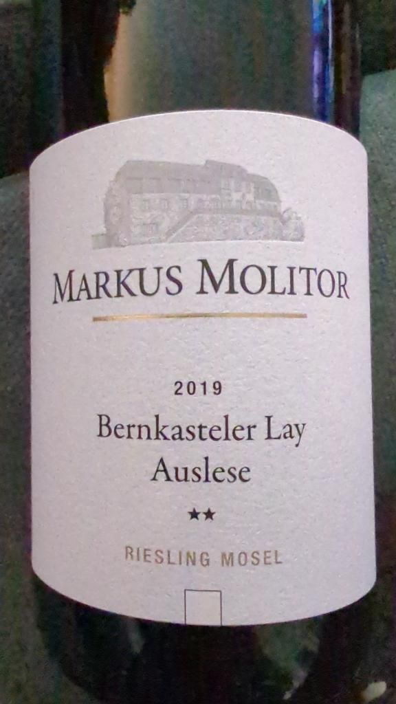 2019 Markus Molitor Bernkasteler Lay Riesling Auslese *** (Golden ...