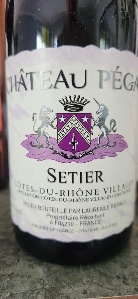 2020 Château Pégau Côtes du Rhône Villages Cuvée Setier, France, Rhône ...