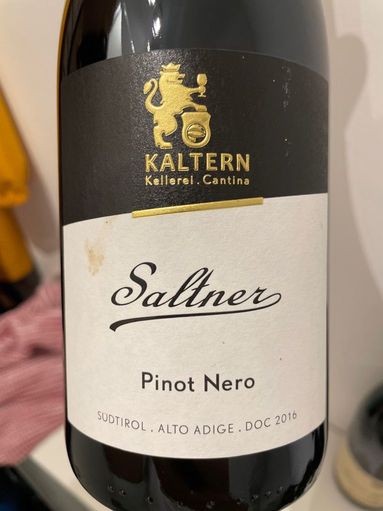 2016 Kellerei Kaltern Caldaro Pinot Nero Saltner Riserva, Italy ...