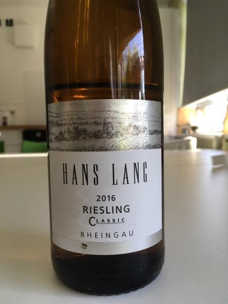 2016 Hans Lang Riesling Classic, Germany, Rheingau - CellarTracker